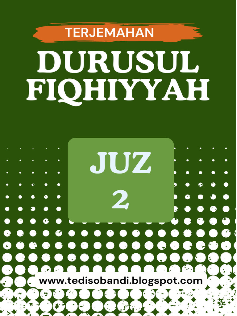 Terjemahan Durusul Fiqhiyah Juz 2 | PDF