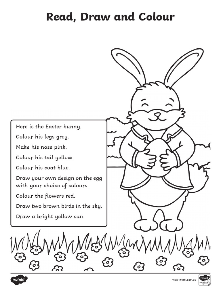 Easter Bunny Coloring Activity | PDF