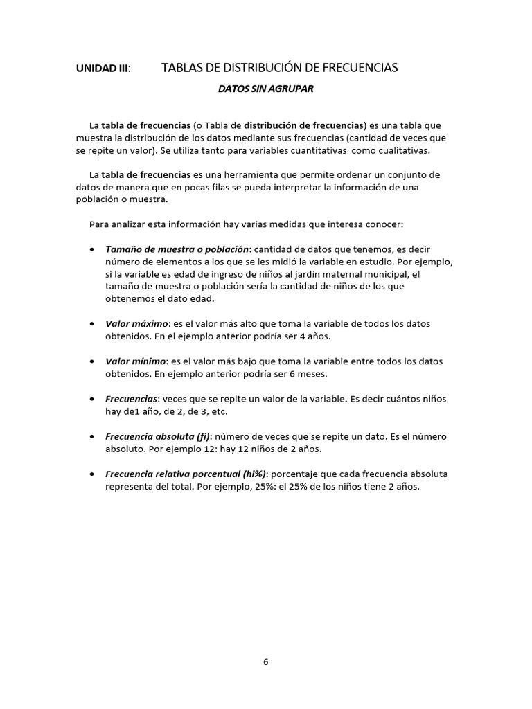 Tabla Distribuci-N de Frecuencias | PDF