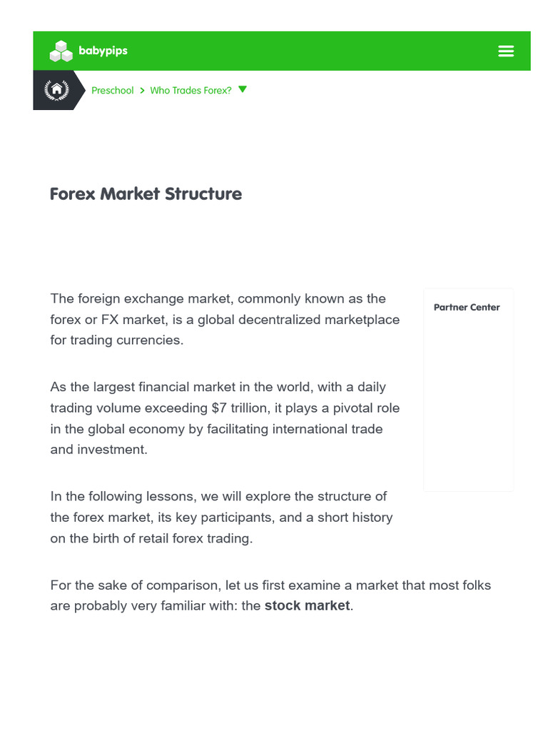 Learnforexforex Market Structure | PDF | Foreign Exchange Market | Business
