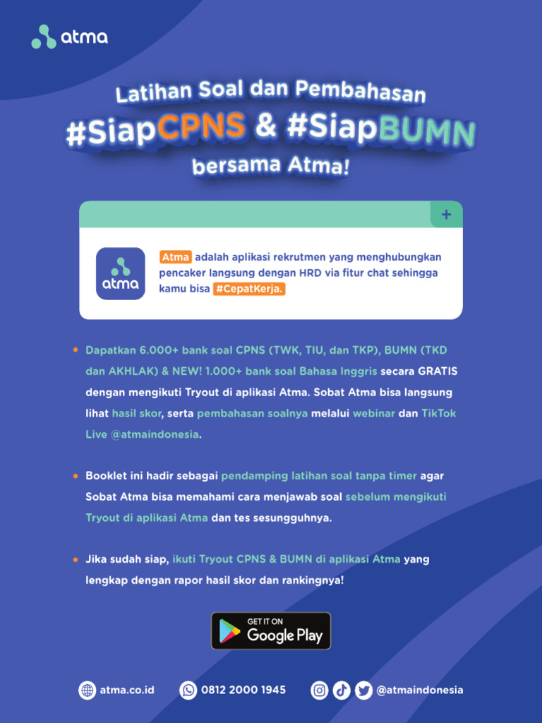 Aplikasi Atma: Soal dan Chatting Inggris | PDF