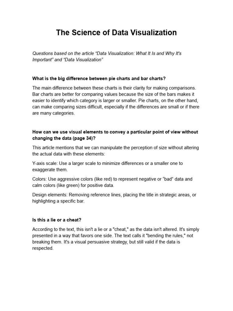 The Science Of Data Visualization Pdf Human Communication Information Science