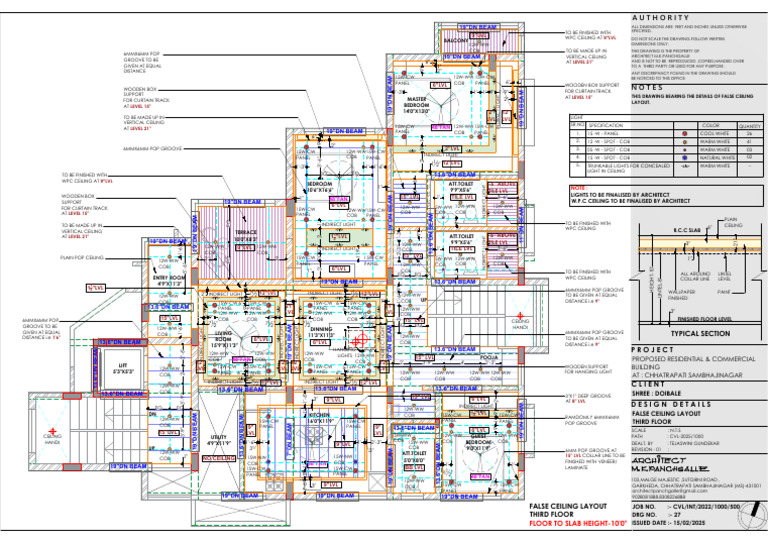 FALSE CEILING LAYOUT-THIRD FLOOR-DOIBALE SIR | PDF | Building Engineering