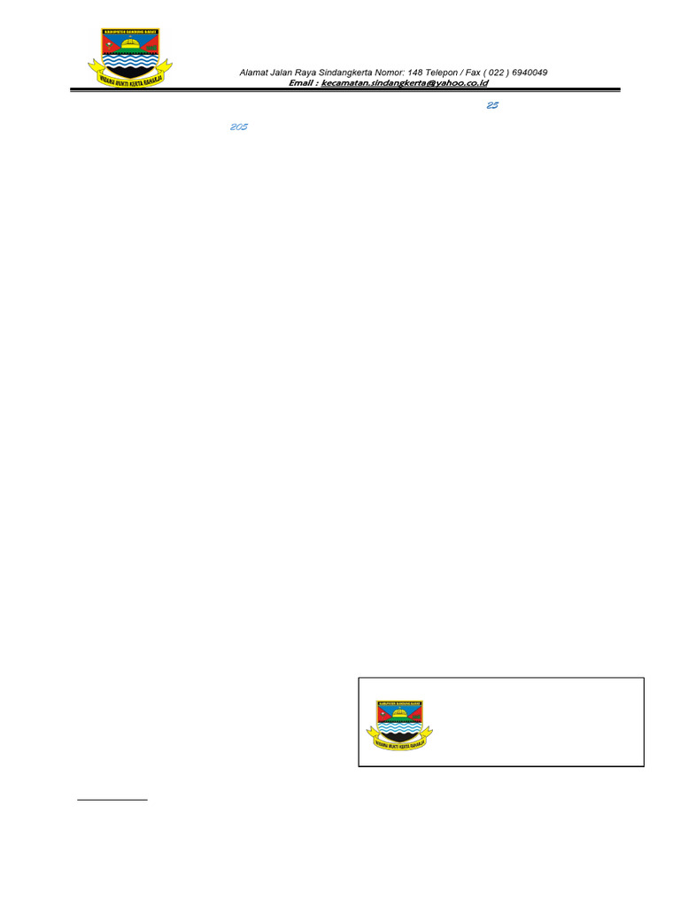 Surat Penetapan APBDes 2025 | PDF