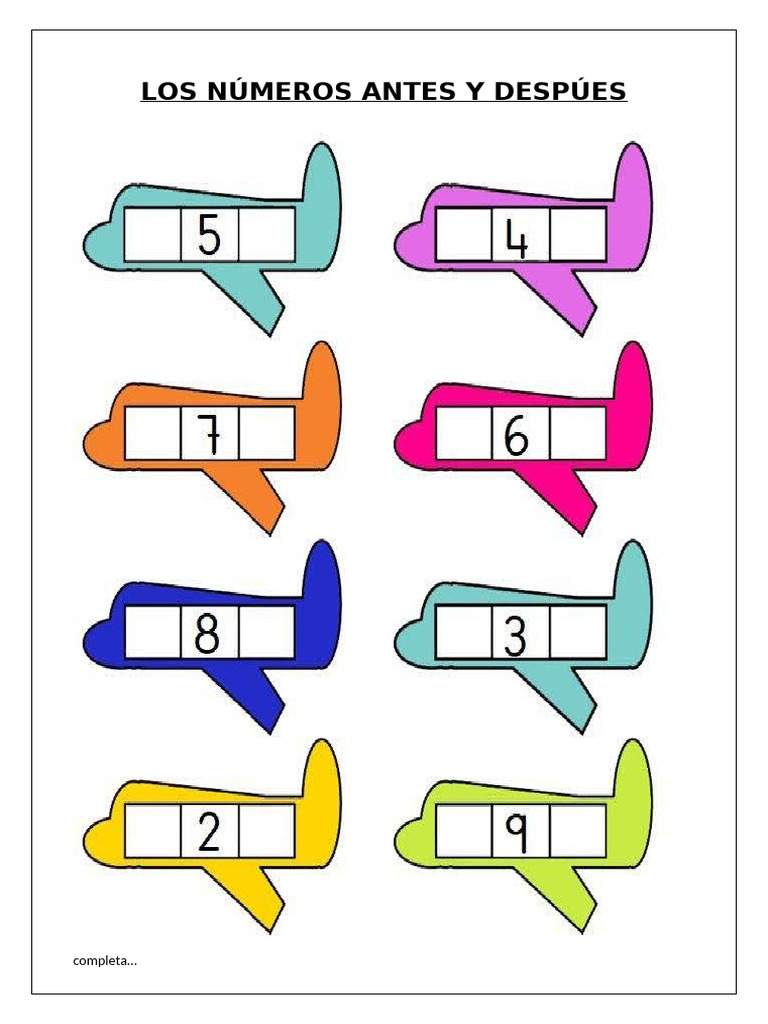 Los Números Antes y Despúes | PDF