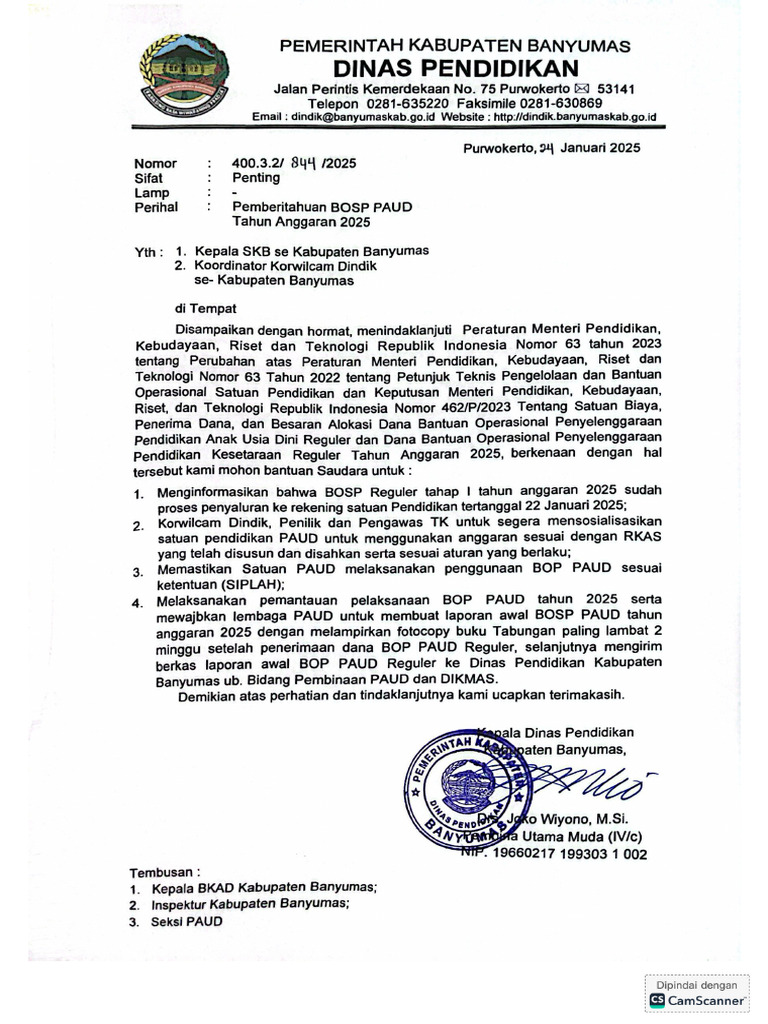 Pemb Bosp Paud 2025 | PDF