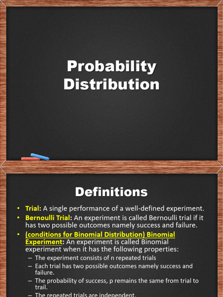 Probability Distribution (Slide) | PDF | Probability Distribution | Mean
