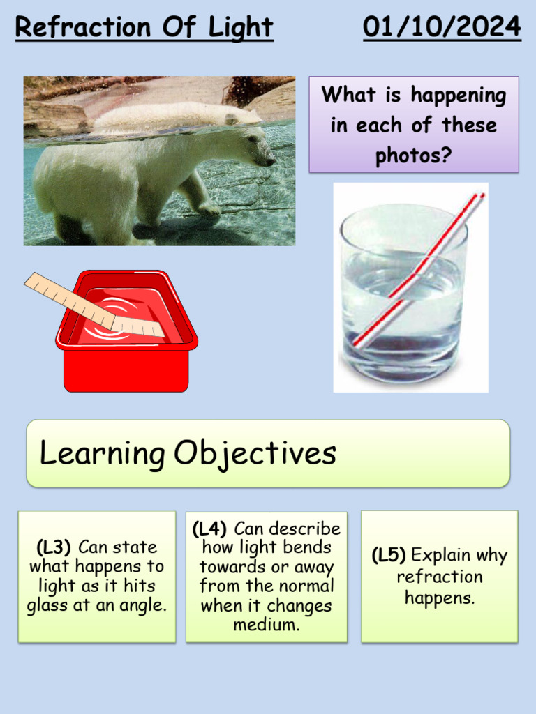 P 4 _ Light -Refraction _NS | PDF | Refraction | Reflection (Physics)
