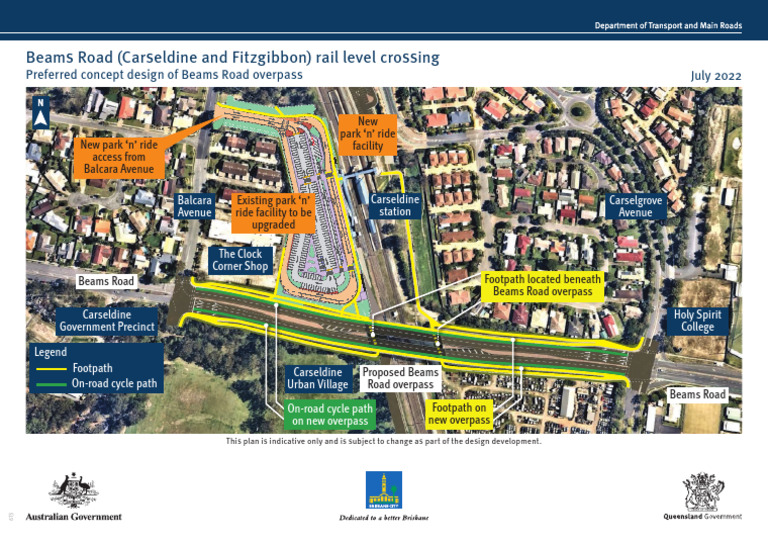 Beams Road Rail Level Crossing Project Map July 2022 | PDF