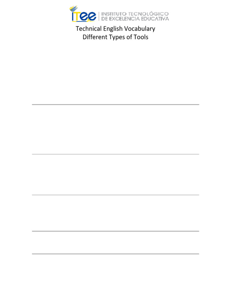 Herramientas Técnicas Esenciales | PDF | Herramientas | Equipo