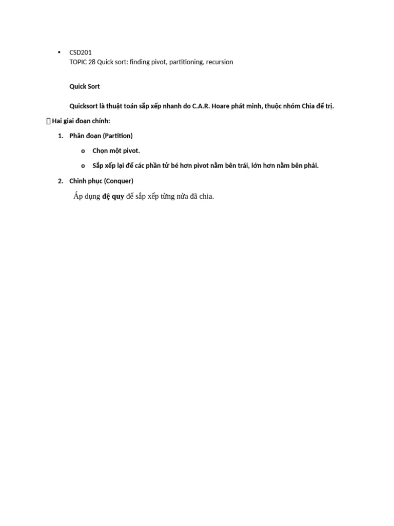 CSD201 Topic 28 | PDF