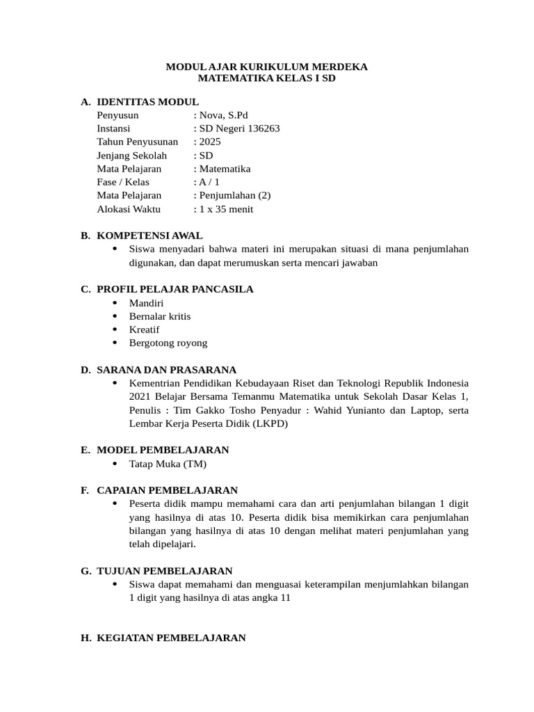 Modul Ajar Ikm | PDF