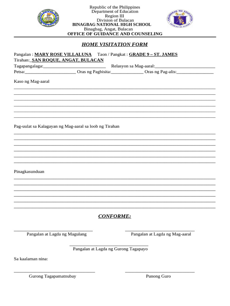 Home Visitation | PDF