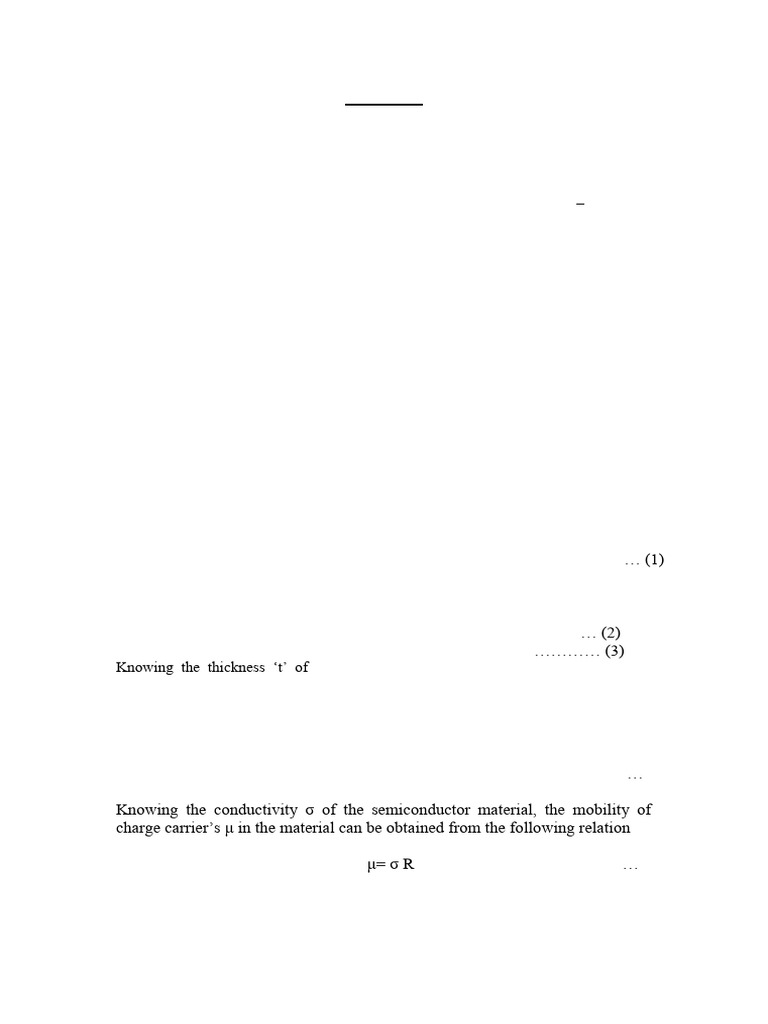 Hall Effect Experiment Overview | PDF | Magnetic Field | Voltage