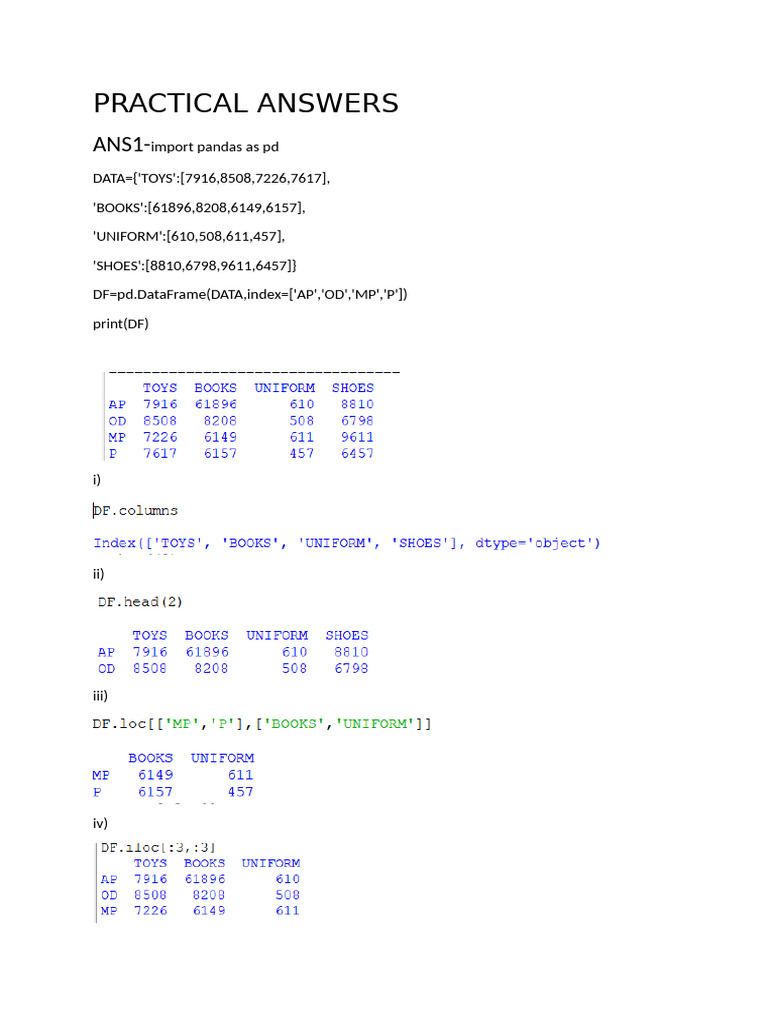 Practical Answers Jahnvi | PDF