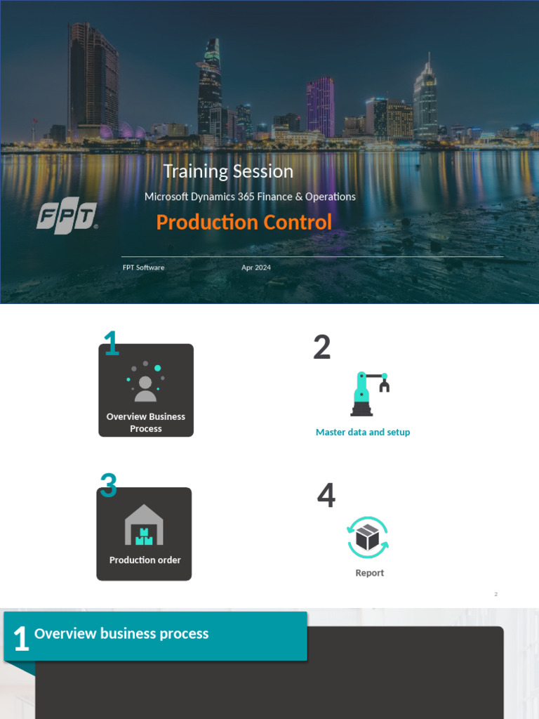 D365FO - Training Slide - Production Control - Ver1.2 | PDF ...