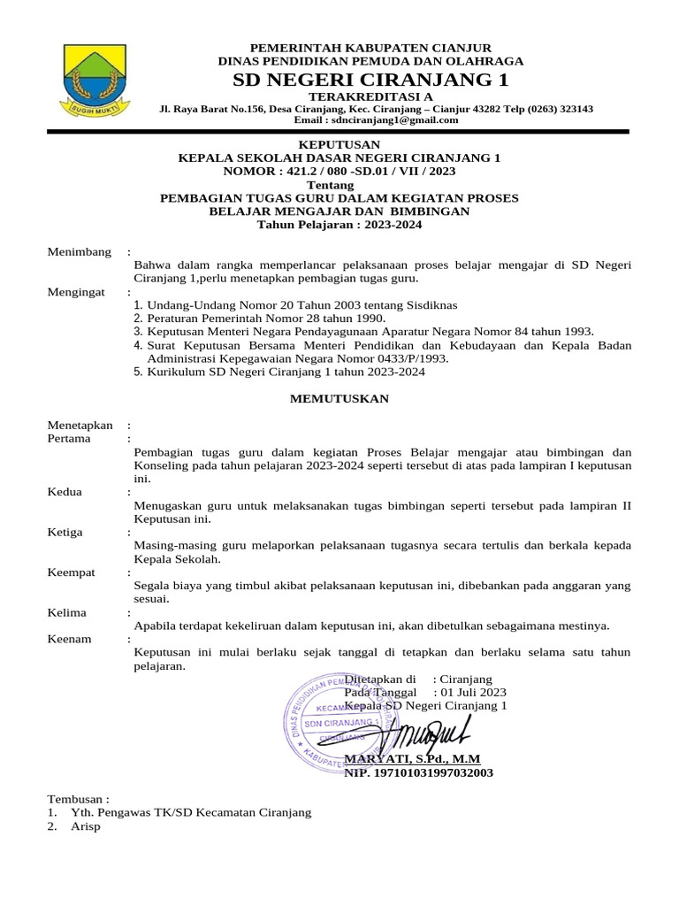 SK KBM 2023-2024 | PDF