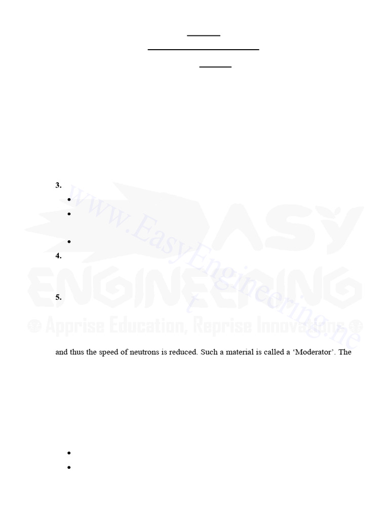 Unit-IV Nulear Power Plant Q-A | PDF | Nuclear Reactor | Pressurized ...