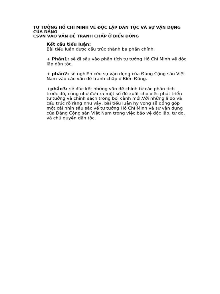Ket Cau Tieu Luan | PDF