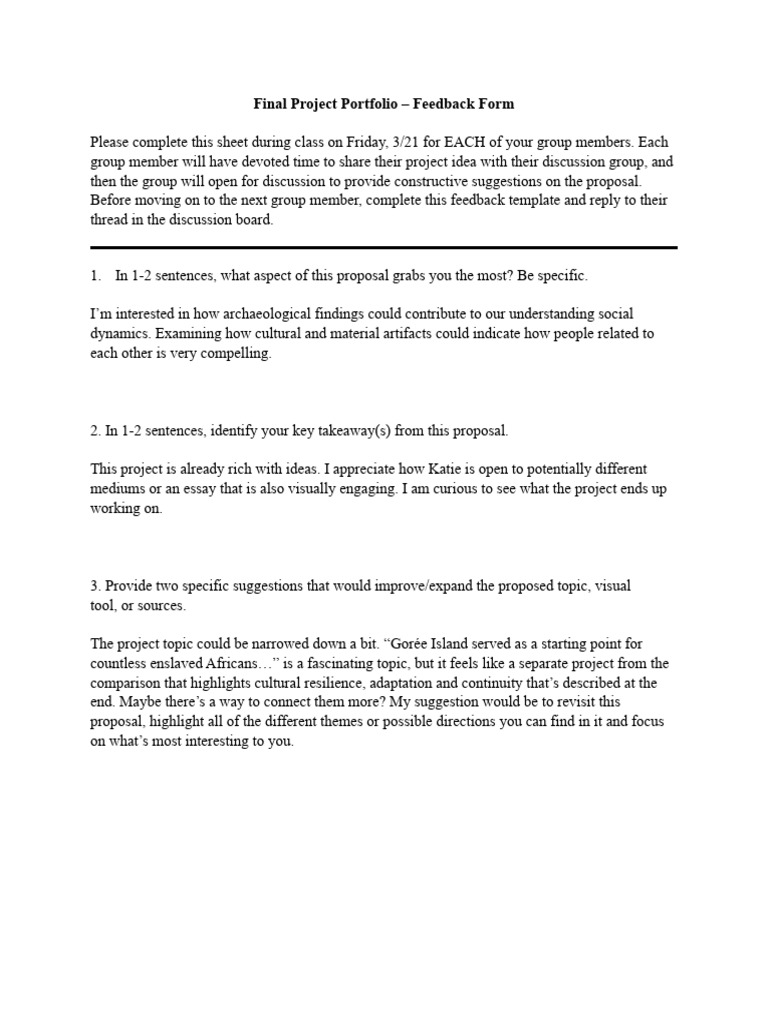 Final Project Review | PDF