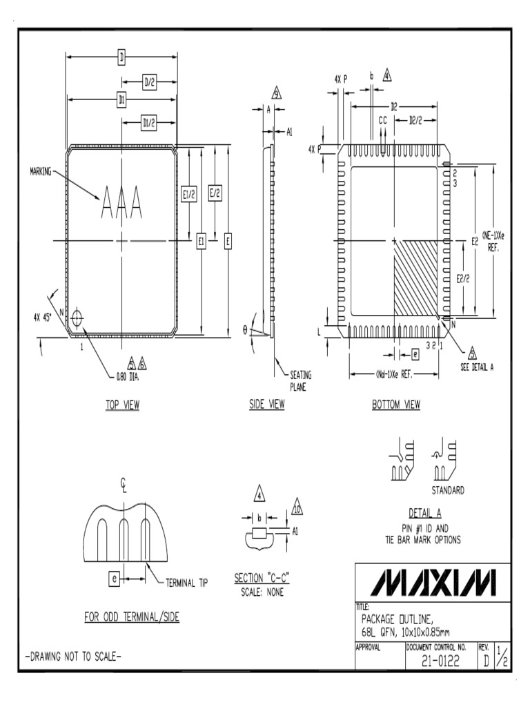 QFN68封装尺寸 | PDF