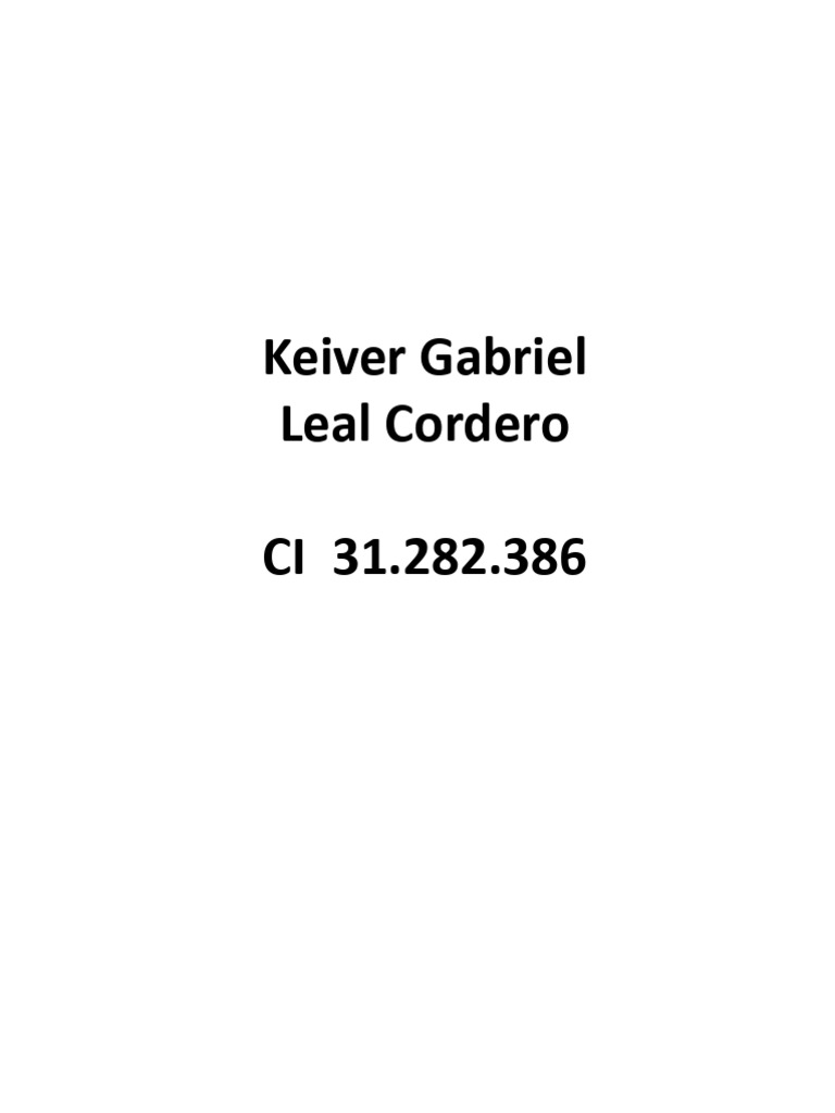 Keiver Leal | PDF
