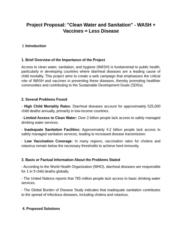 Clean Water and Sanitation | PDF | Wash | Drinking Water