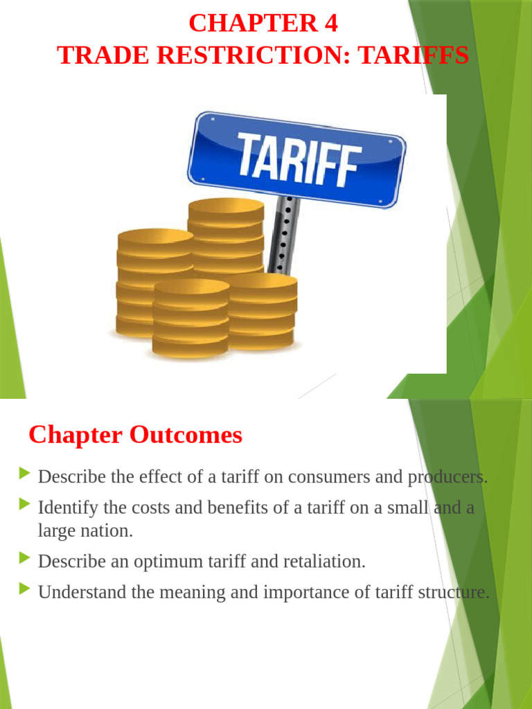 Chapter 4 - Trade Restriction - Tariff | PDF | Tariff | Economic Surplus
