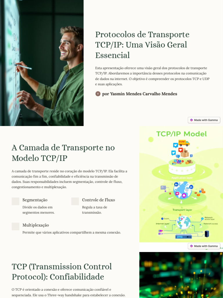 Protocolos de Transporte TCPIP Uma Visao Geral Essencial | PDF | Protocolo de controle de ...