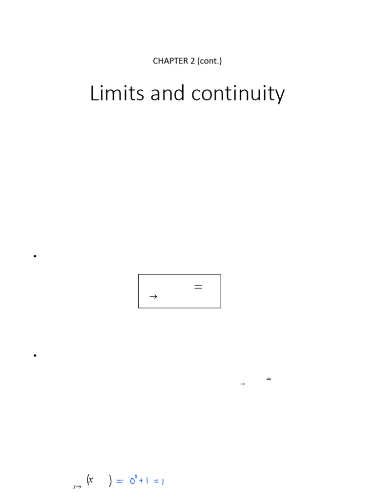 Chapter 2. Function and Limits (Part 2) - CLEAN | PDF | Function (Mathematics) | Multiplication