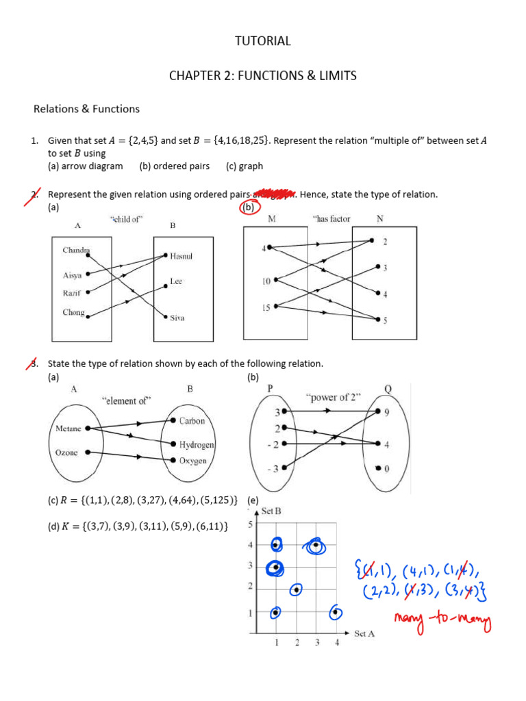 Tutorial 2. Functions and Limits - QP | PDF | Function (Mathematics) | Mathematical Analysis