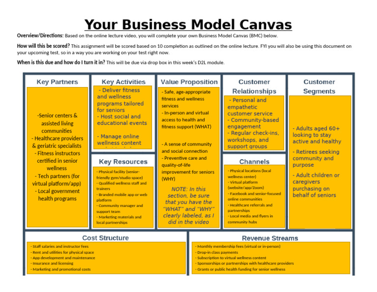 Your Business Model Canvas | PDF | Health Care | Service Industries