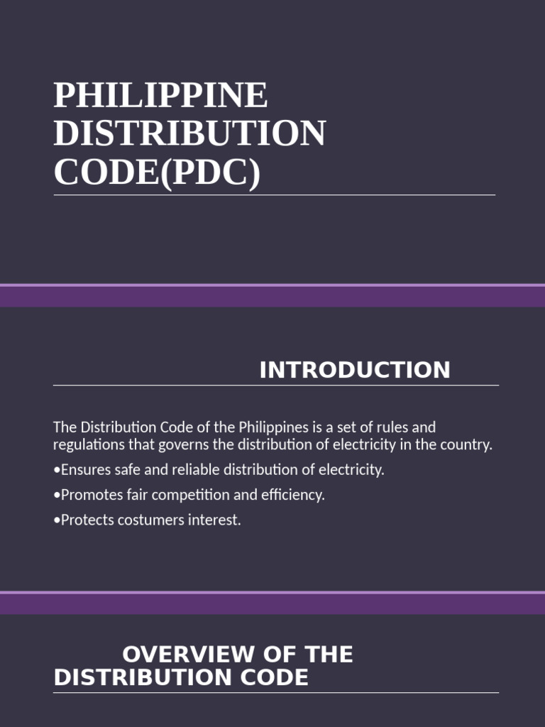 Group 4 Philippine Distribution Codepdc | PDF | Electromagnetism | Power (Physics)