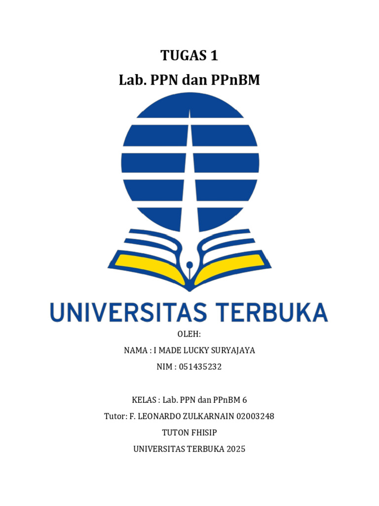 Tugas Sesi 1 Lab PPN Dan PPNBM | PDF