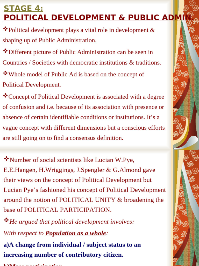 Political Development and Public Ad | PDF | Democracy | Political ...