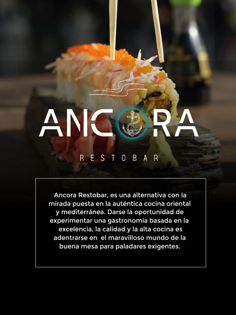 Menú del Restaurante Ancora | PDF | Mariscos | ensalada