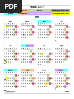 2025 Office Calendar and Paydays | PDF
