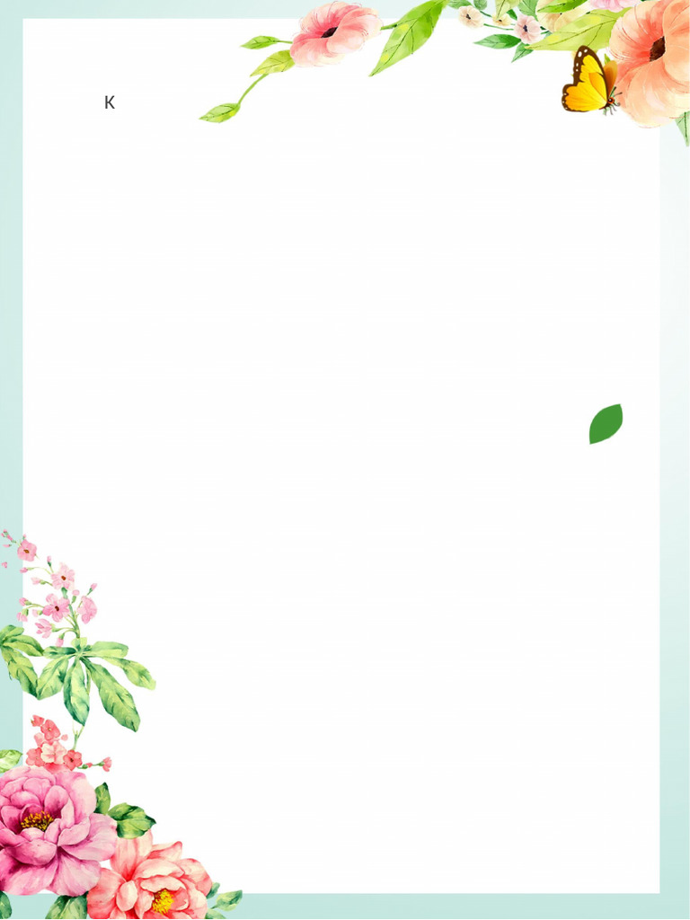 Hand Drawing Flowers Letter-WPS Office | PDF