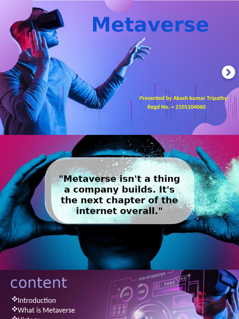 703382-Metaverse Presentation Template Free | PDF | Virtual Reality ...