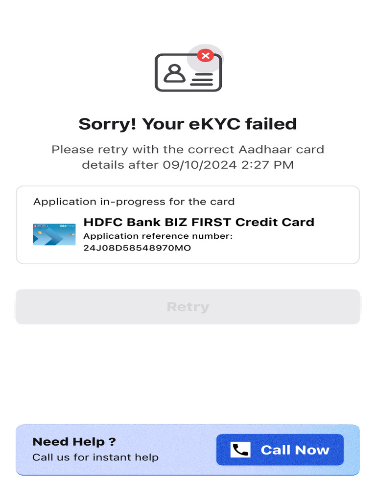 Sorry! Your EKYC Failed | PDF