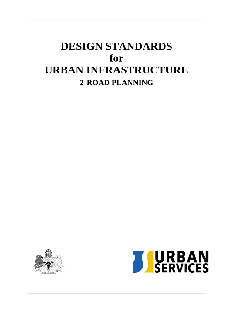 Urban Road Planning Design Standards | PDF | Traffic | Road