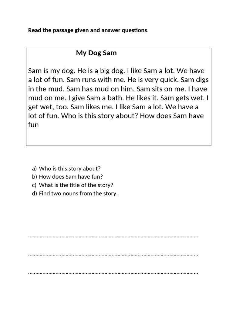 Comprehension Passage | PDF