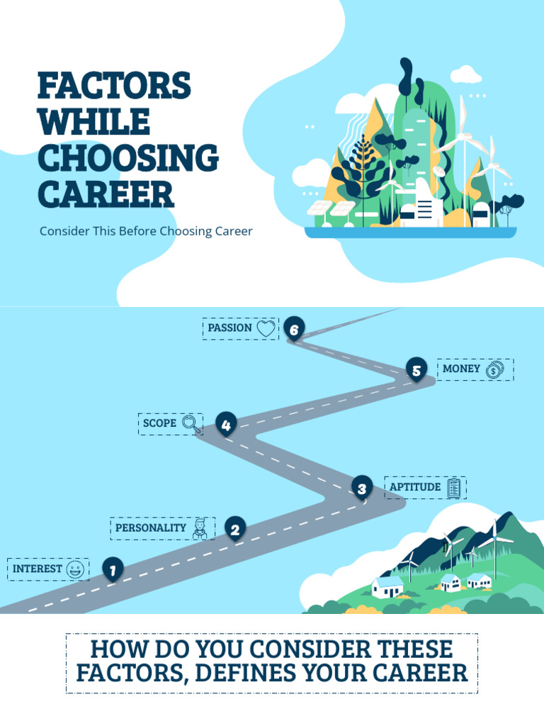 (Original) Factors To Be Considered Before Choosing A Career | PDF