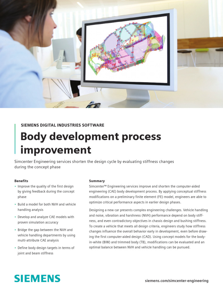 Siemens SW body development process improvement Fact Sheet | PDF | Simulation | Computer Aided ...