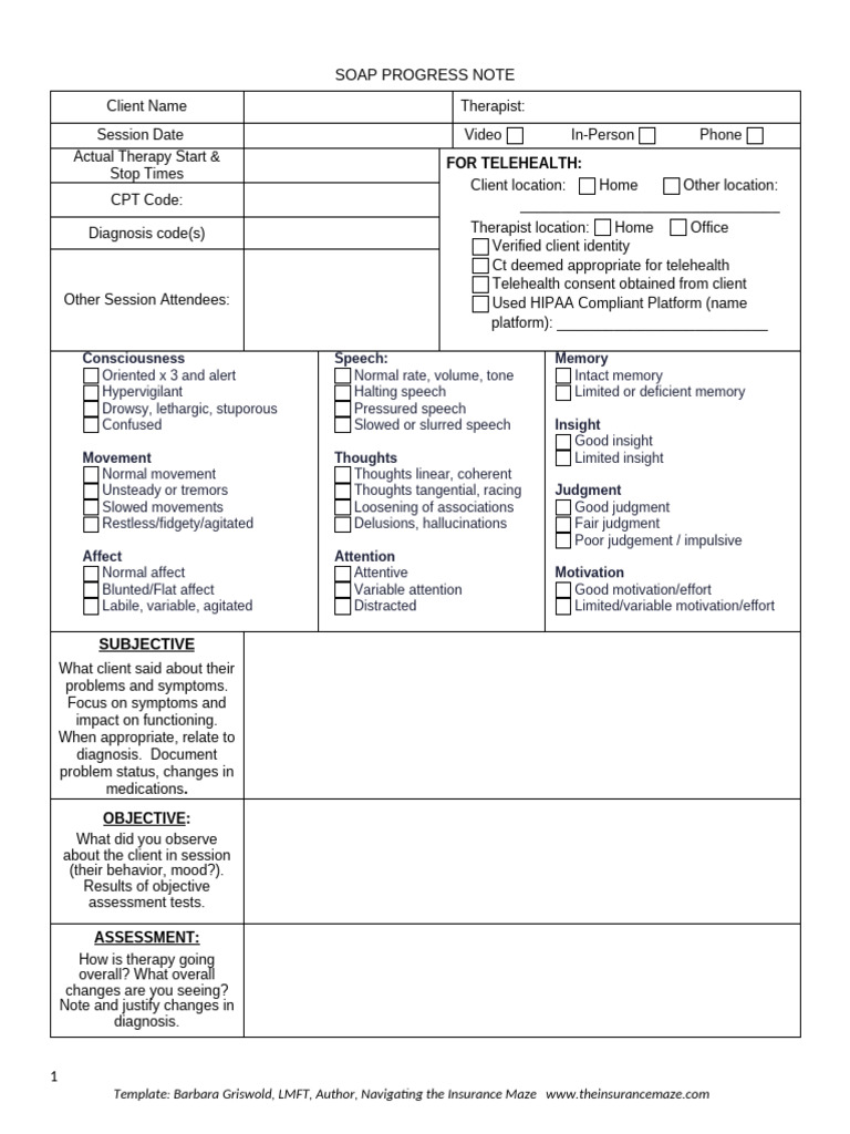 SOAP Progress Note Temple 2.11.24 | PDF | Dialectical Behavior Therapy ...