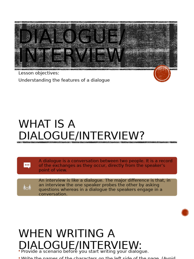 Grade 8 Dialogue Writing Guide | PDF