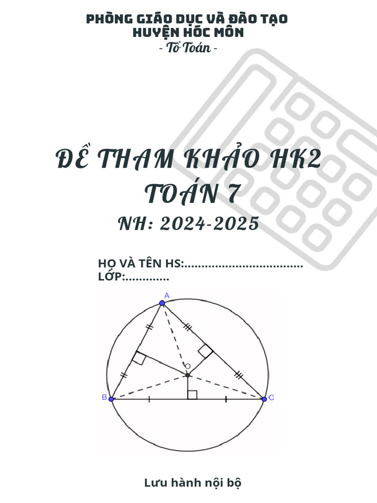 Toan 7 HK2 2024-2025 Hoc Mon | PDF