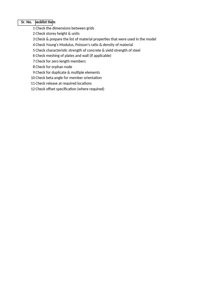 Structural Model Quality Checklist | PDF