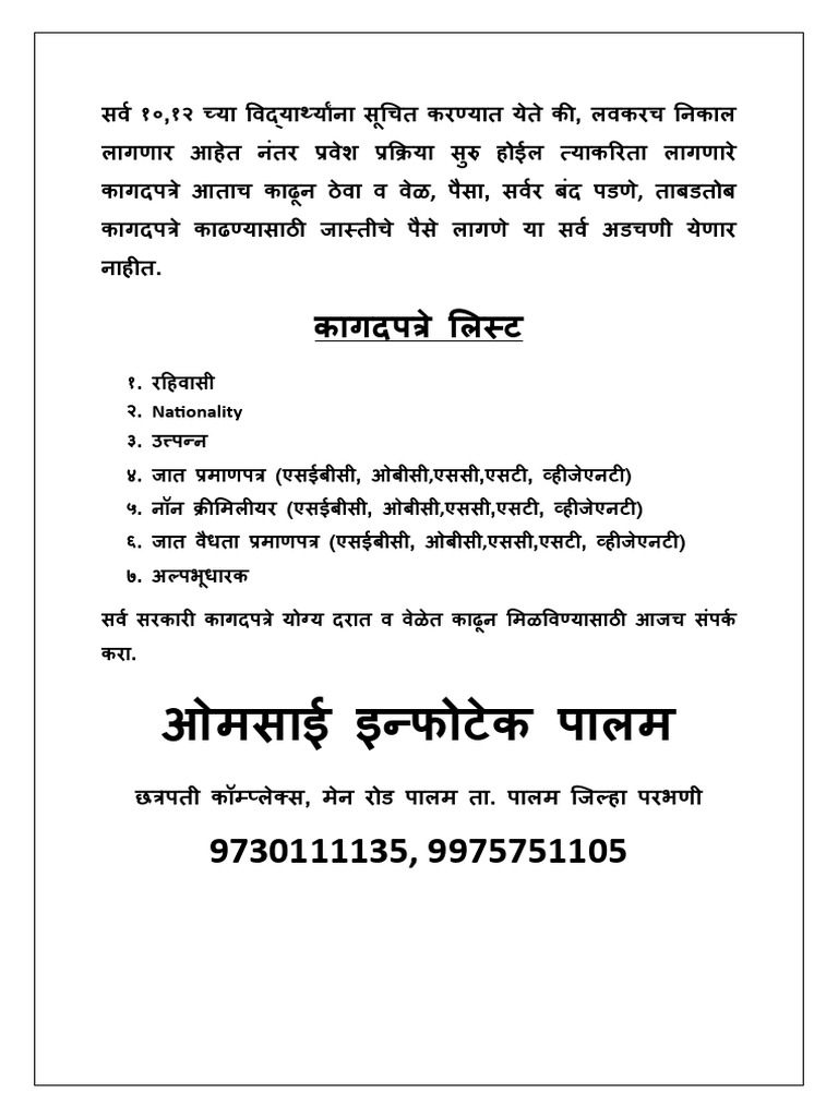 Omsai Infotech | PDF