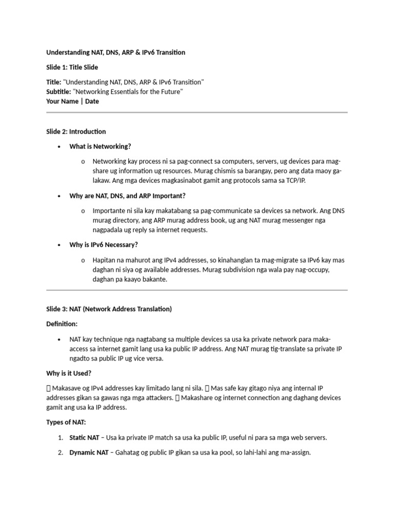 Understanding NAT | PDF